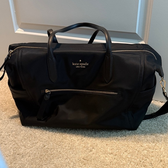 kate spade | Bags | Kate Spade Chelsea Weekender Black Duffel Bag ...